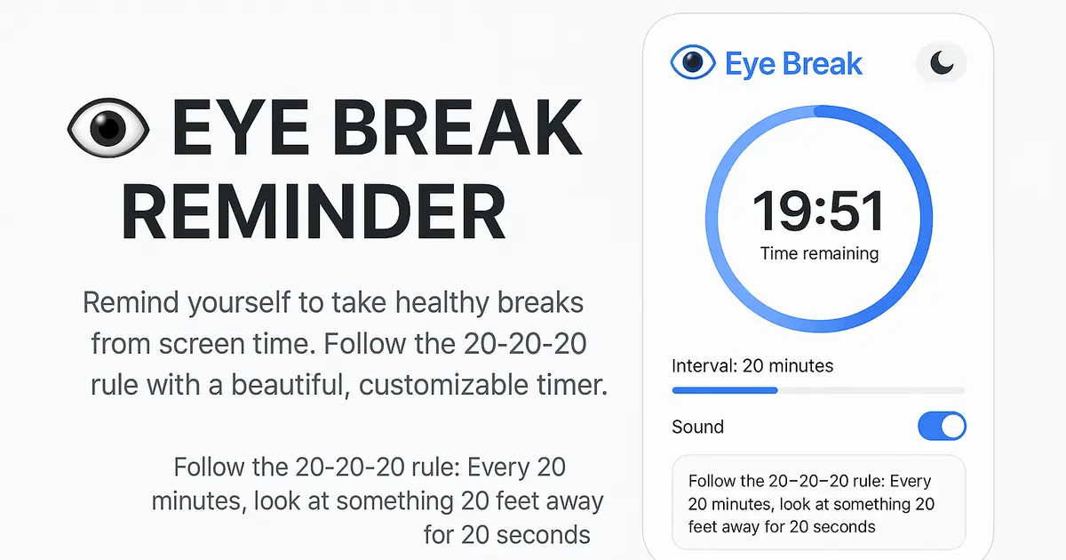 Eye Break Reminder